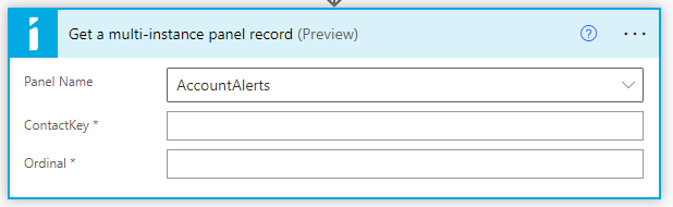 Action: Get a multi-instance panel record