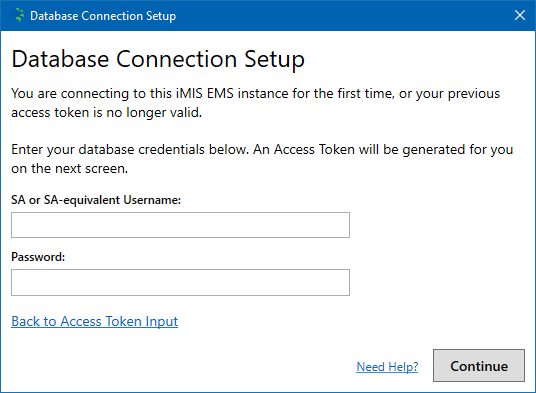 iMIS EMS Database Access for Desktop Apps
