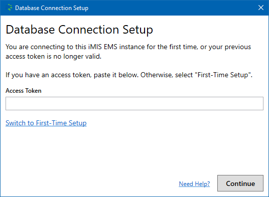 iMIS EMS Database Access for Desktop Apps
