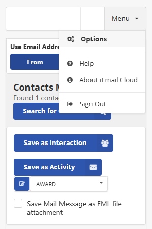 iEmail Cloud Options