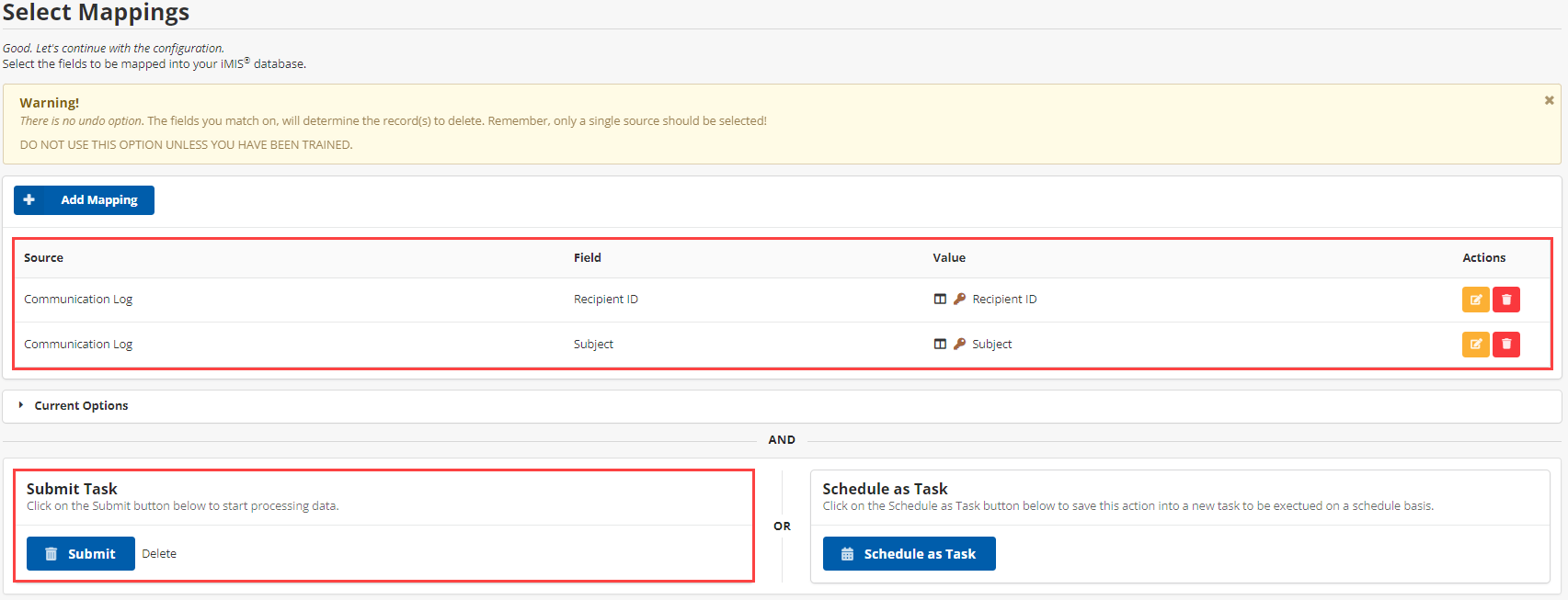 Delete Action Tutorial