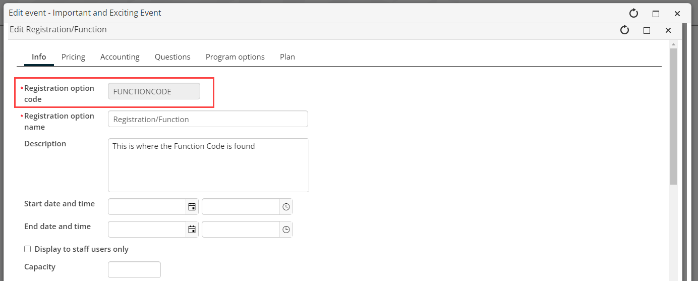 Event Registration Tutorial