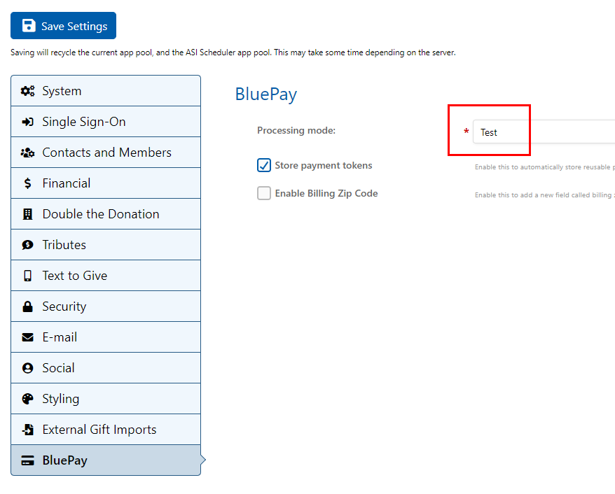 Testing BluePay Credit Card and ACH Transactions