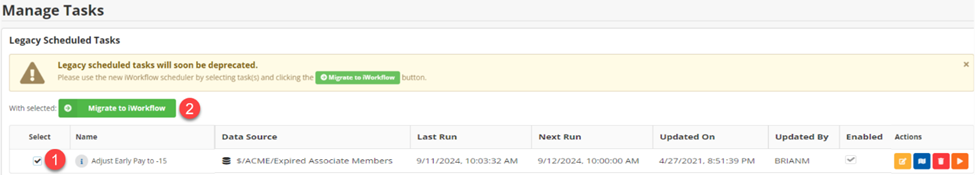Migrating from iSchedule to iWorkflow