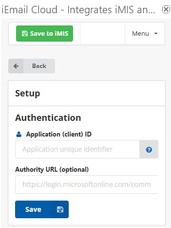 iEmail Cloud Attachment Configuration
